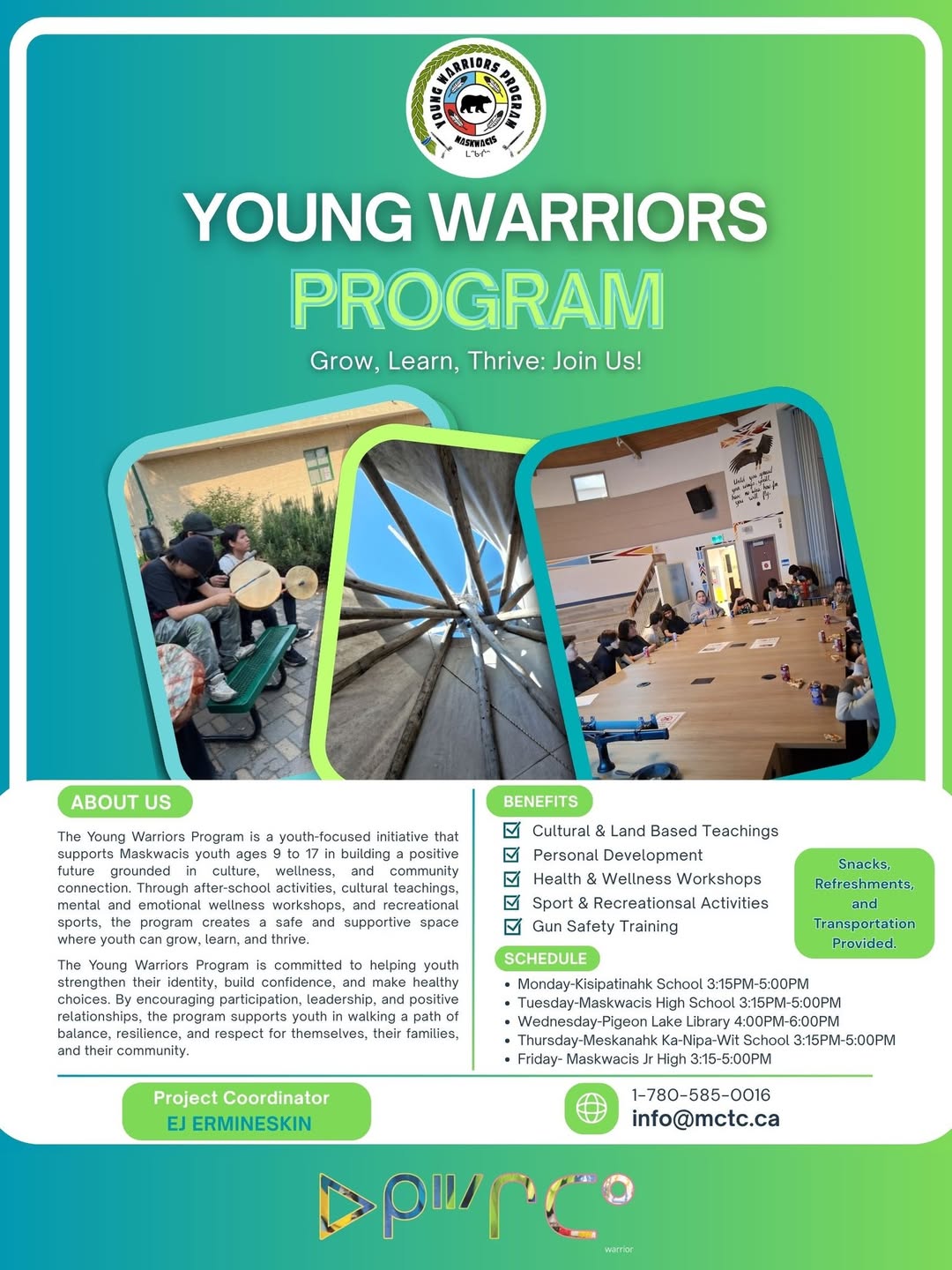 Calling All Young Warriors! We’re excited to announce that registration ...